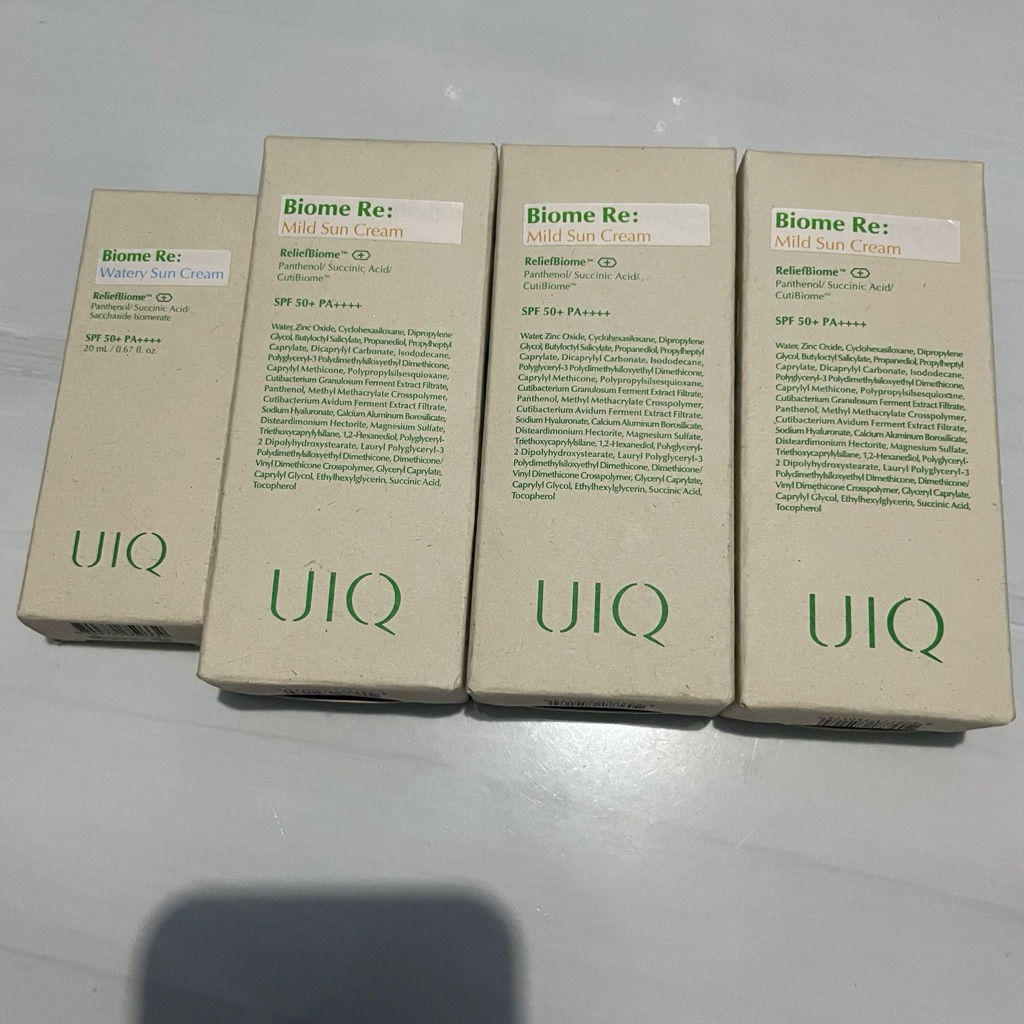 Jual UIQ BIOME RE MILD WATERY SUN CREAM SUNSCREEN SPF 50+ PA ...