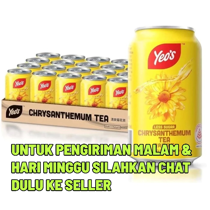 Jual Teh Bunga Krisan 300 ml [DUS/24PCS] / Yeos Chrysanthemum Tea 300 ...