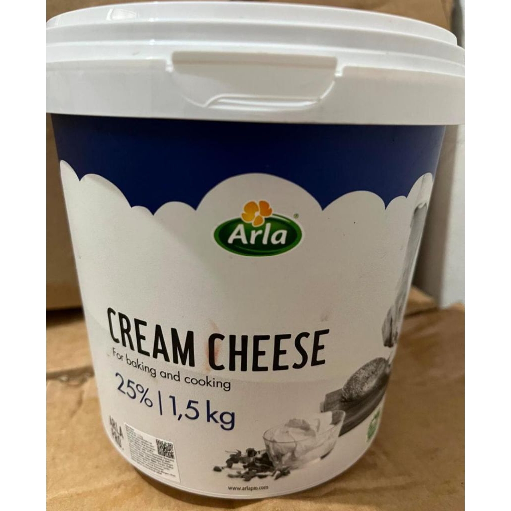Jual Arla Cream Cheese 1,5kg dan Meg Cheddar Creame Cheese 2kg | Shopee ...