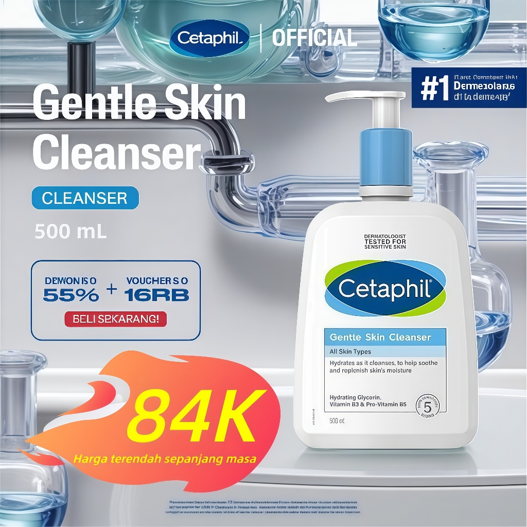 Jual [ORI]Cetaphil Gentle Skin Cleanser 500ml/dengan Niacinamide ...