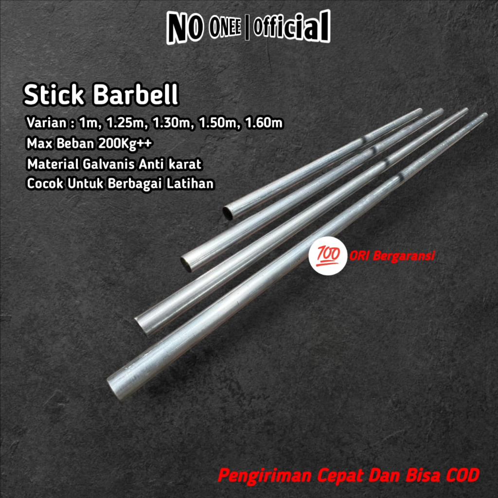 Jual Stick Barbel Curl 1,50 meter Pegangan Barbell Panjang Stick Pull ...