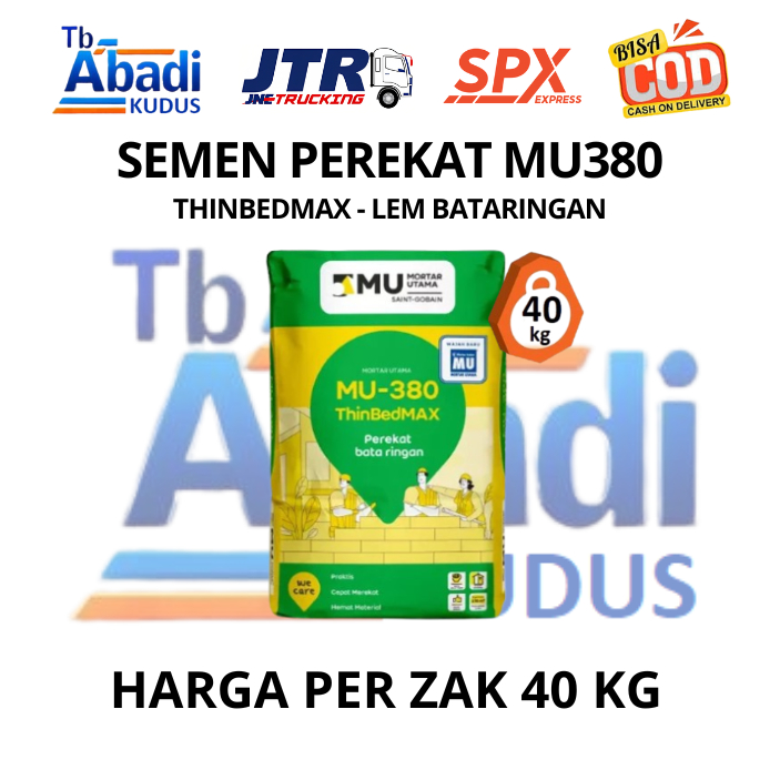 Jual SEMEN MU380 - Mortar Utama MU 380 Perekat Bata Ringan 40 kg ...