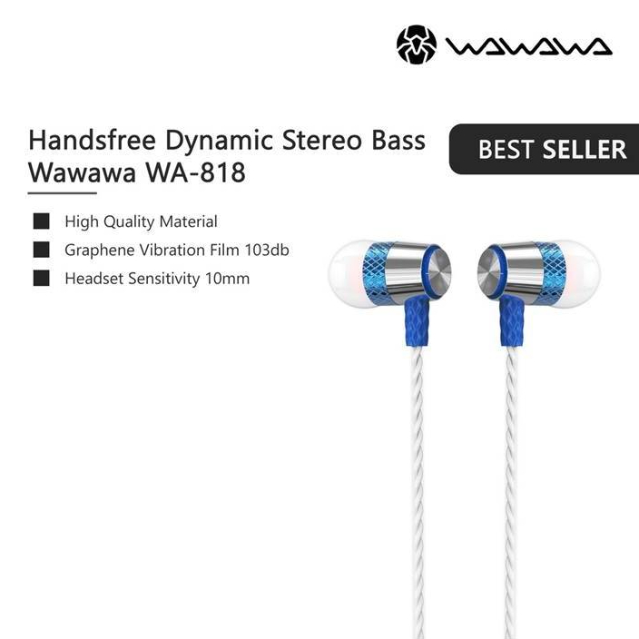 Jual WAWAWA WA-818 Dynamic Stereo Bass Headset with Premium TPE and ...