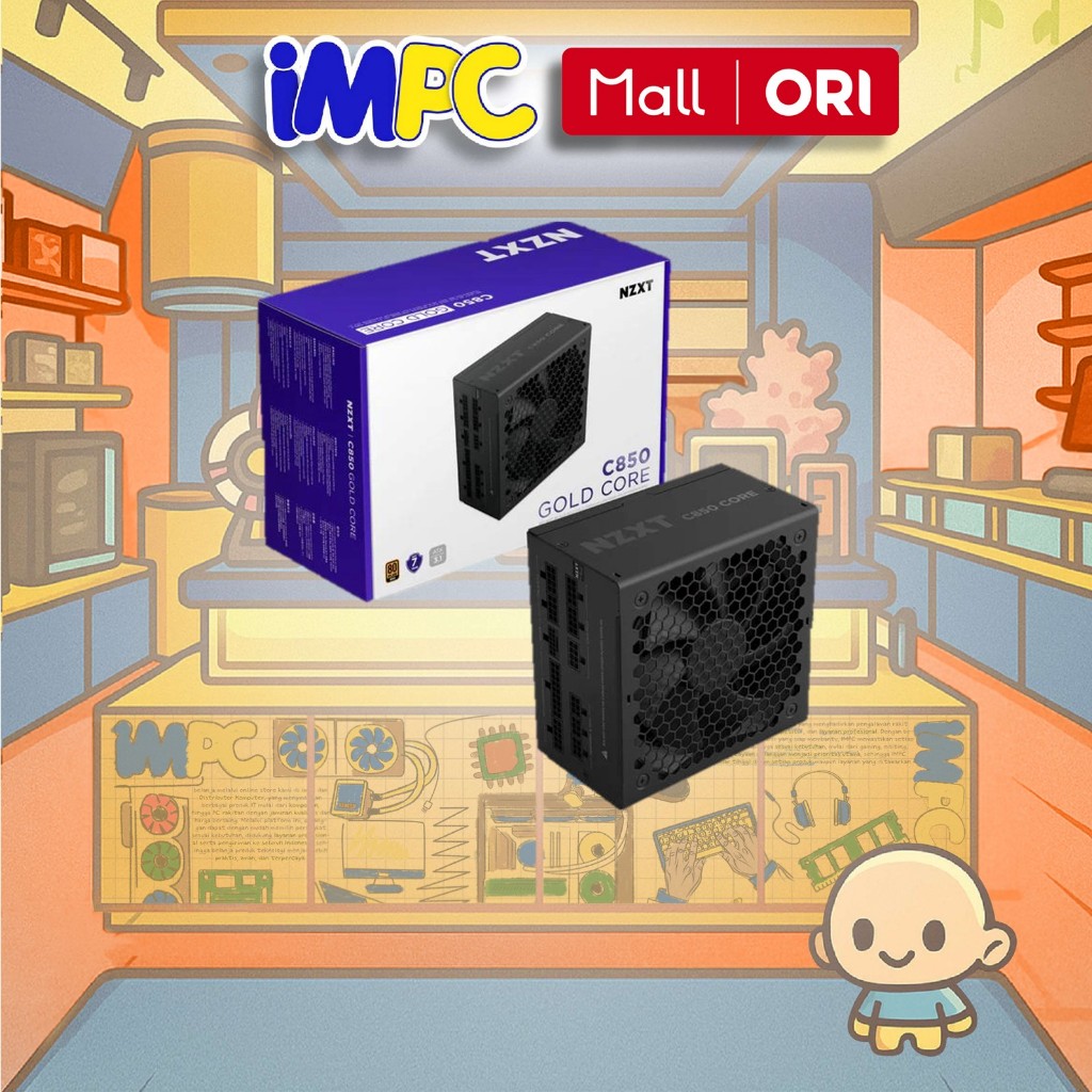Jual NZXT C850 Gold Core 850W ATX 3.1 80 Plus Gold Fully Modular Power ...