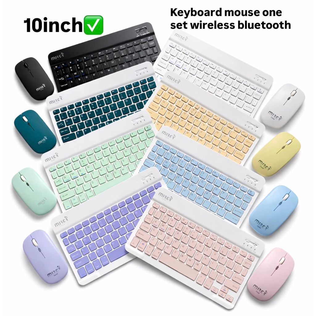 Jual MIRER TECH Keyboard Mouse Wireless Mint Distributor Resmi Set ...