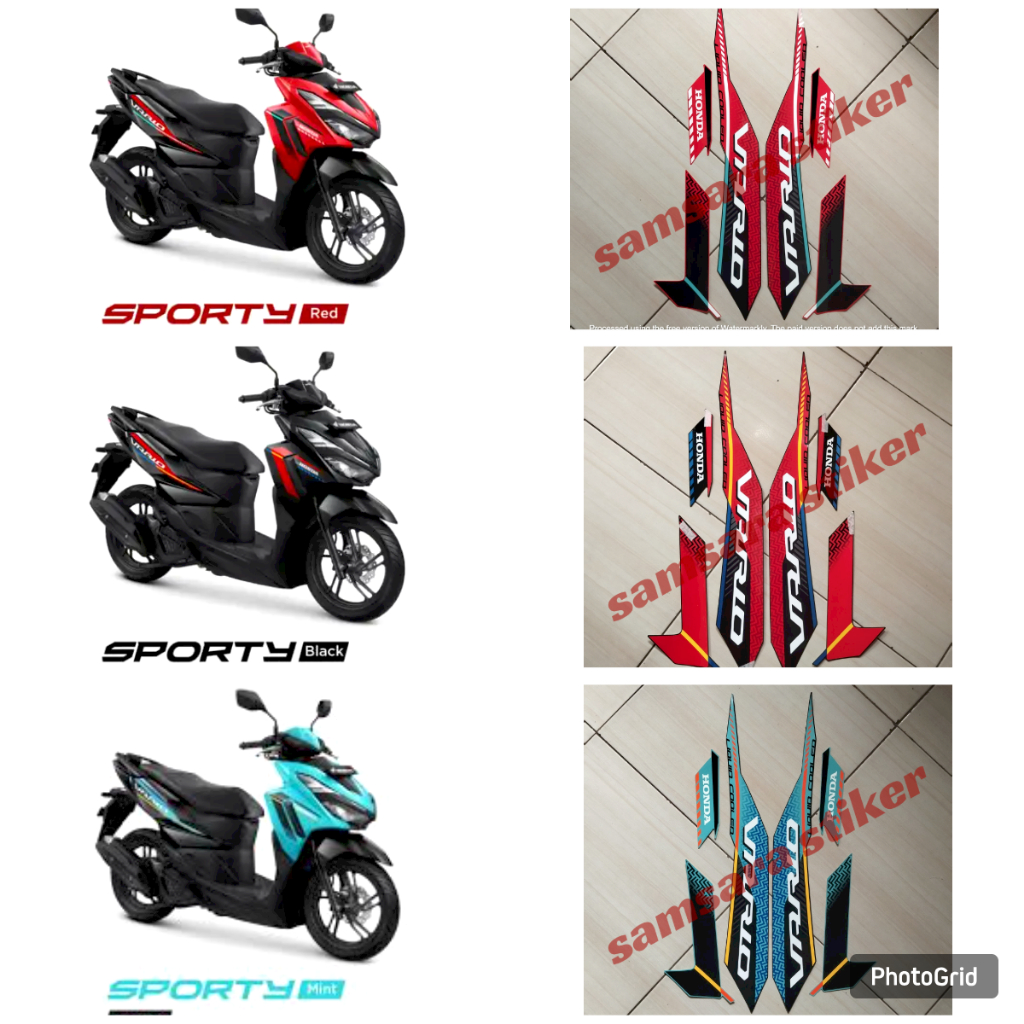 Jual stiker striping motor vario sporty 2025 standar full set | Shopee ...