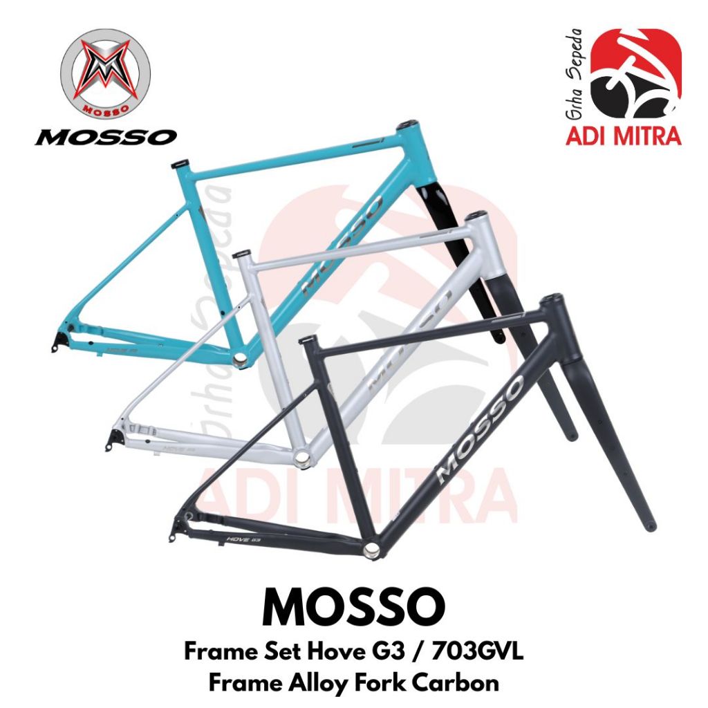 Jual Mosso 703GVL HOVE G3 Frame Set Sepeda Gravel [700C] Frame Alloy ...