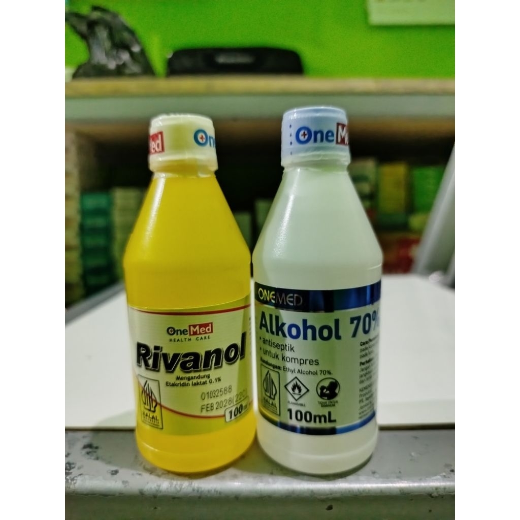 Jual RIVANOL ALKOHOL OneMed 70% ( Antiseptik dan membersihkan ...