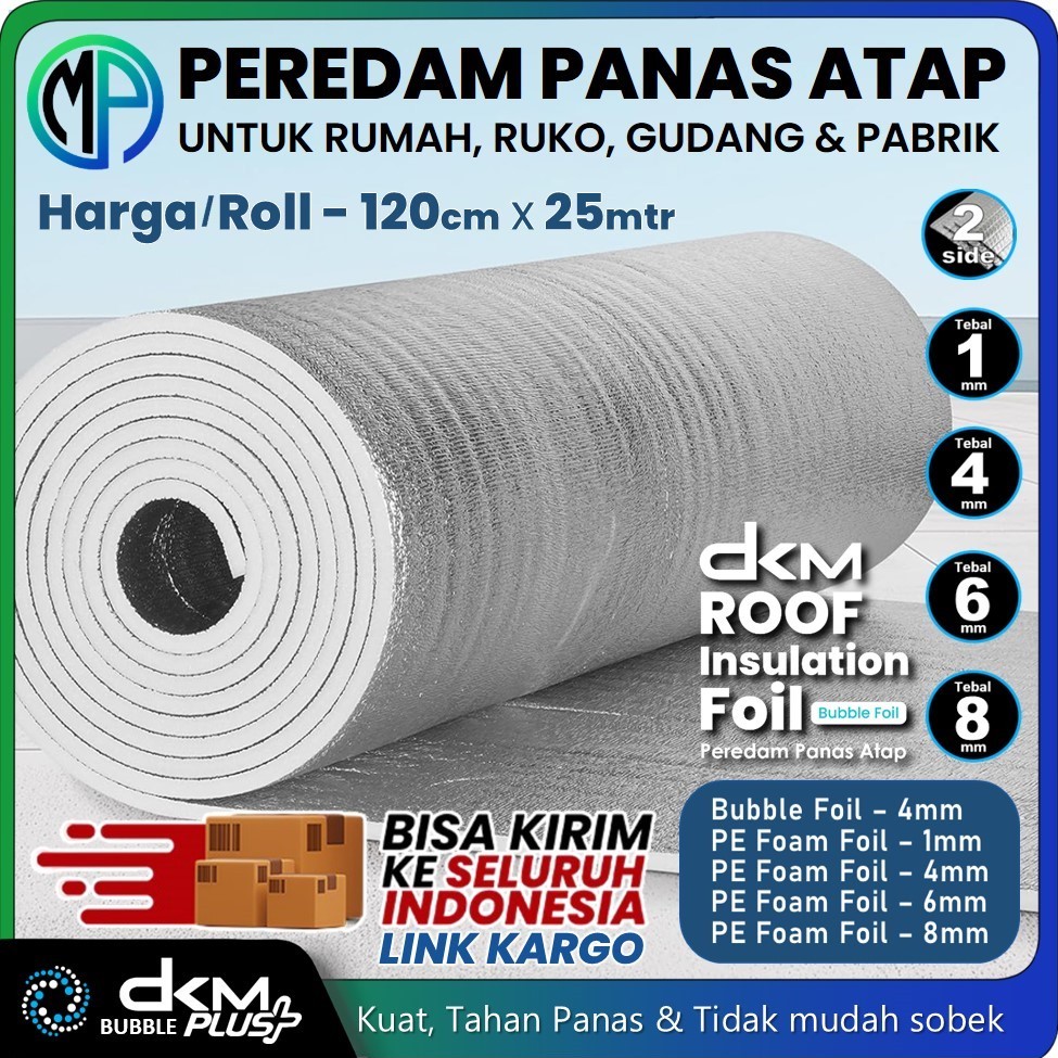 Jual Peredam Panas Atap DKM Bubble Alumunium Roll 60cm dan 120cm x ...