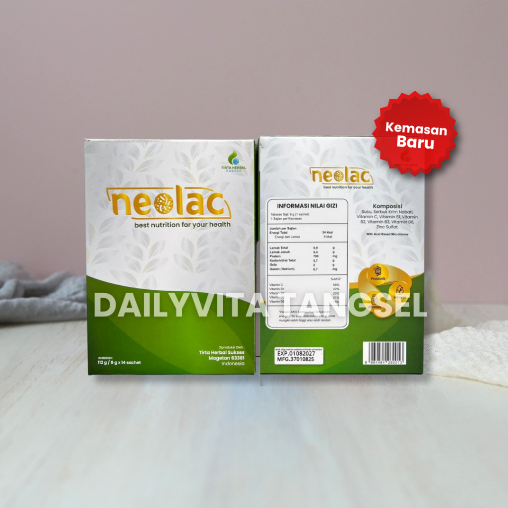 Jual Bioth - Neolac 8 gr/sachet isi 14 (NEW KEMASAN) | Shopee Indonesia