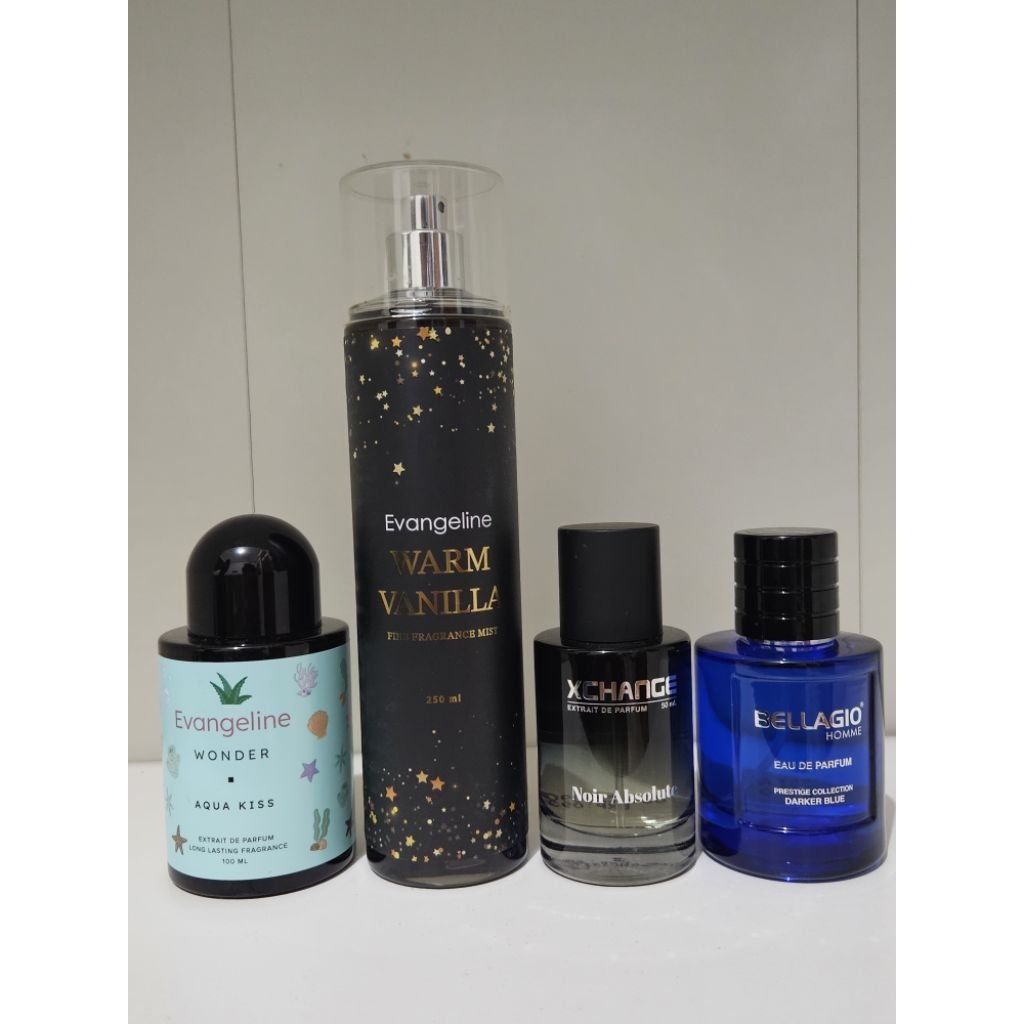Jual Preloved Parfum Evangeline, Xchange, Bellagio EDP (dijual satuan ...
