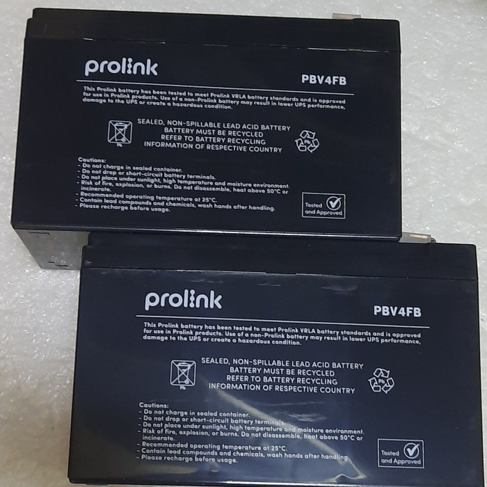 Jual PROLINK Battery 12V-8.2AH, 12V-10AH, Bisa Untuk UPS, Inverter dan ...