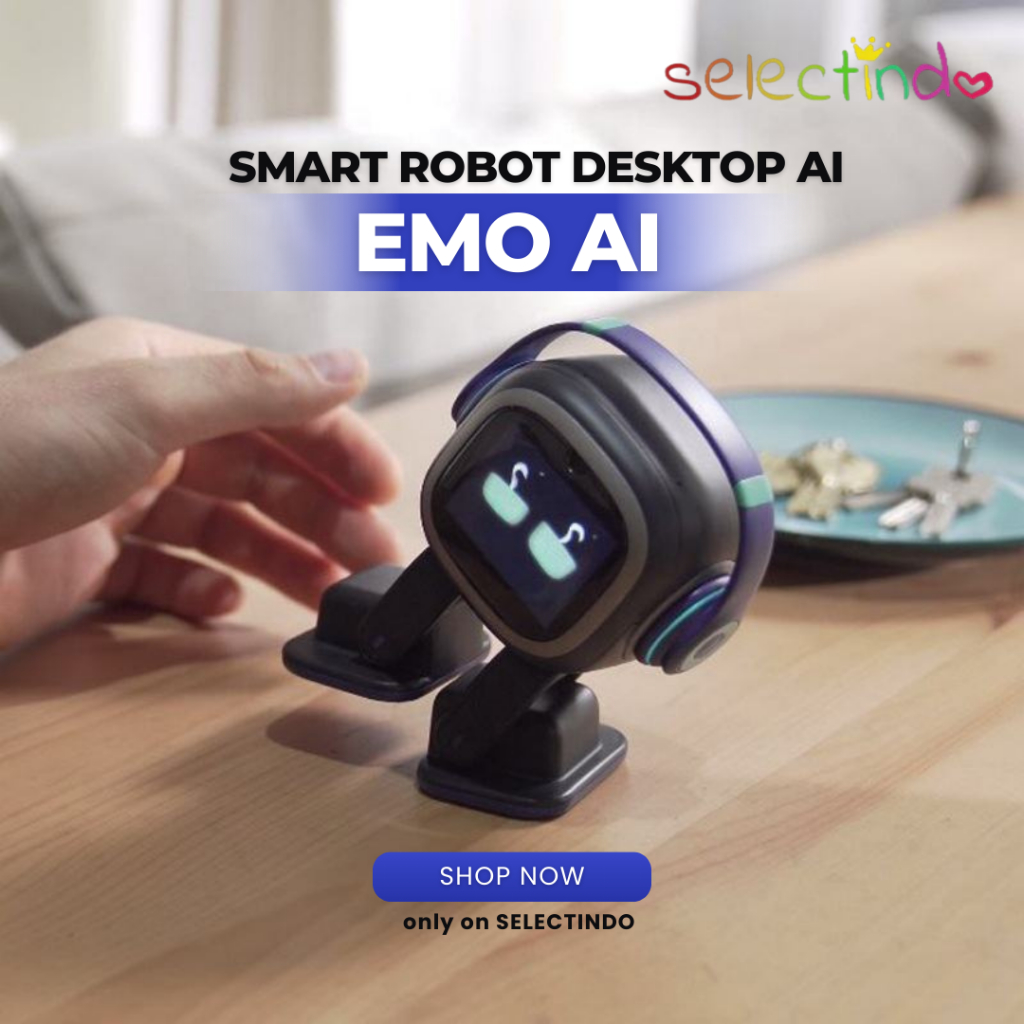 Jual EMO AI Robot Pintar Interaktif Original | Desktop Pet AI Smart ...