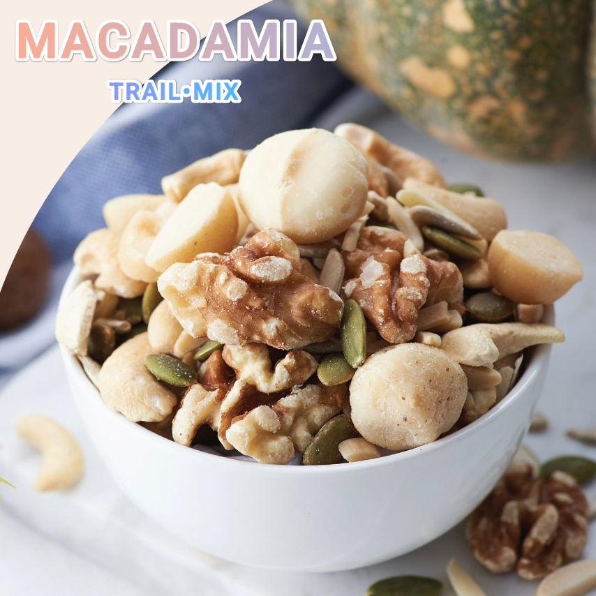 Jual 500gr Macadamia Trail Mix (Almond,mente,walnut,macadamia,pumpkin ...