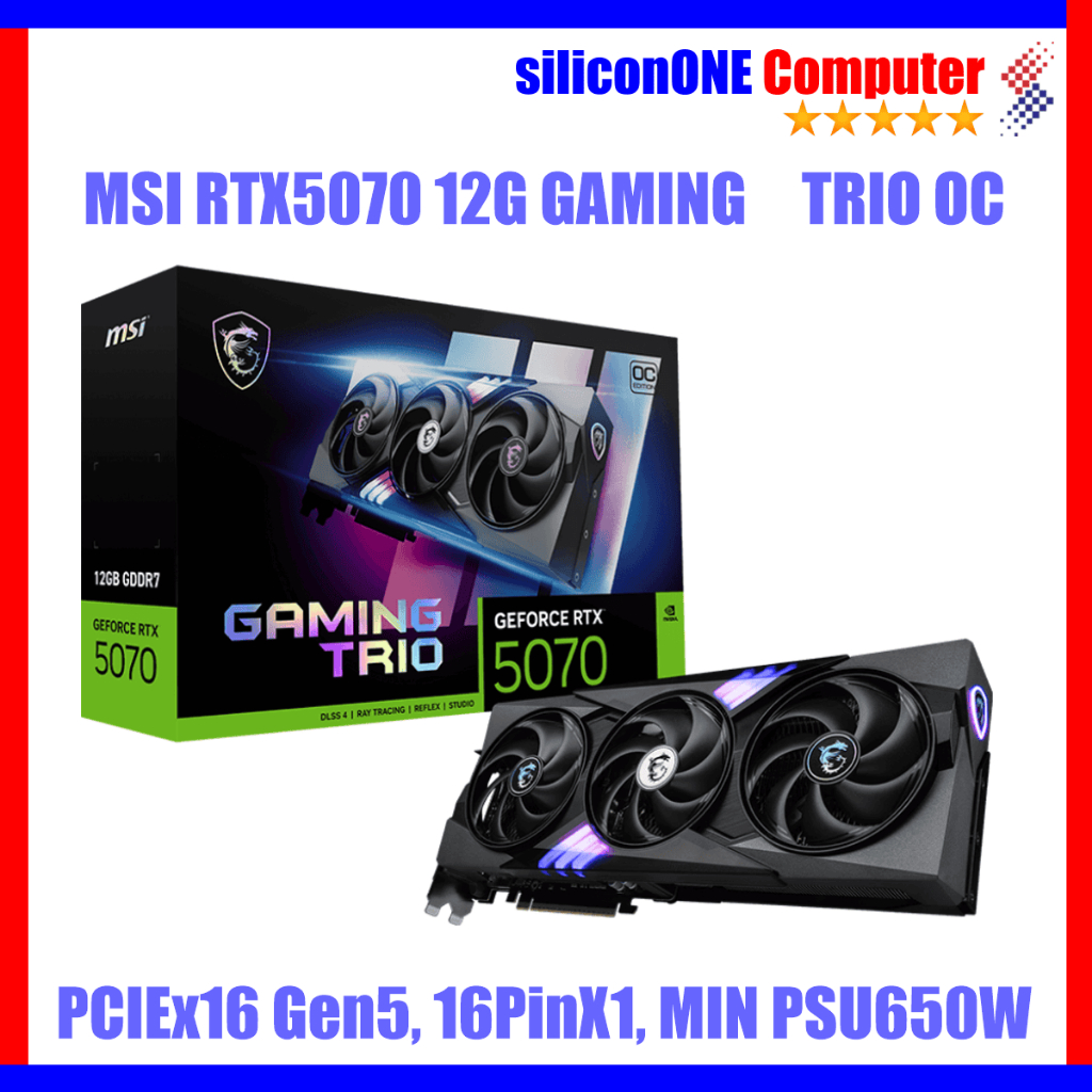 Jual MSI RTX5070 12G GAMING TRIO OC Graphics Card GDDR7 RTX 5070 PCI ...