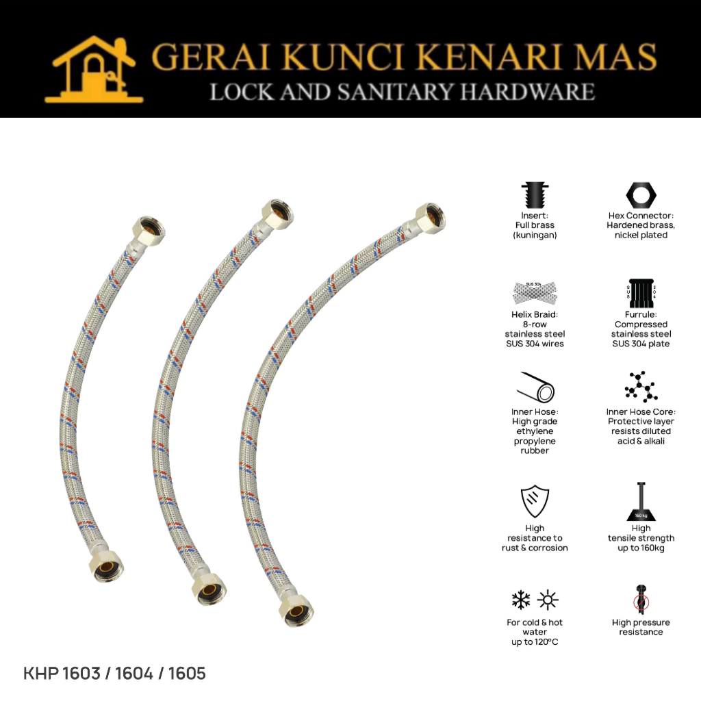Jual PALOMA Flexible Hose Selang Toilet Wc Closet Kloset Fleksibel ...