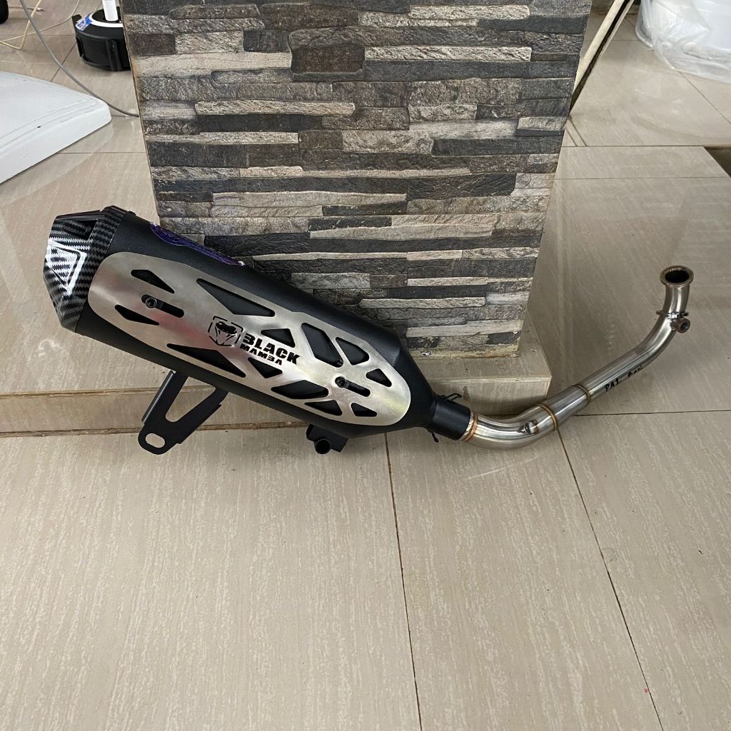 Jual Knalpot Standar Racing Black Mamba Tipe Evo M3 Silent Stainless ...