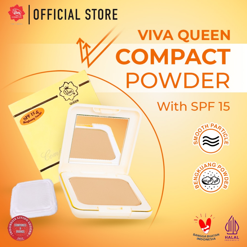 Jual Viva Queen Compact Powder with SPF 15 (BRIGHTENING & GLOWING ...