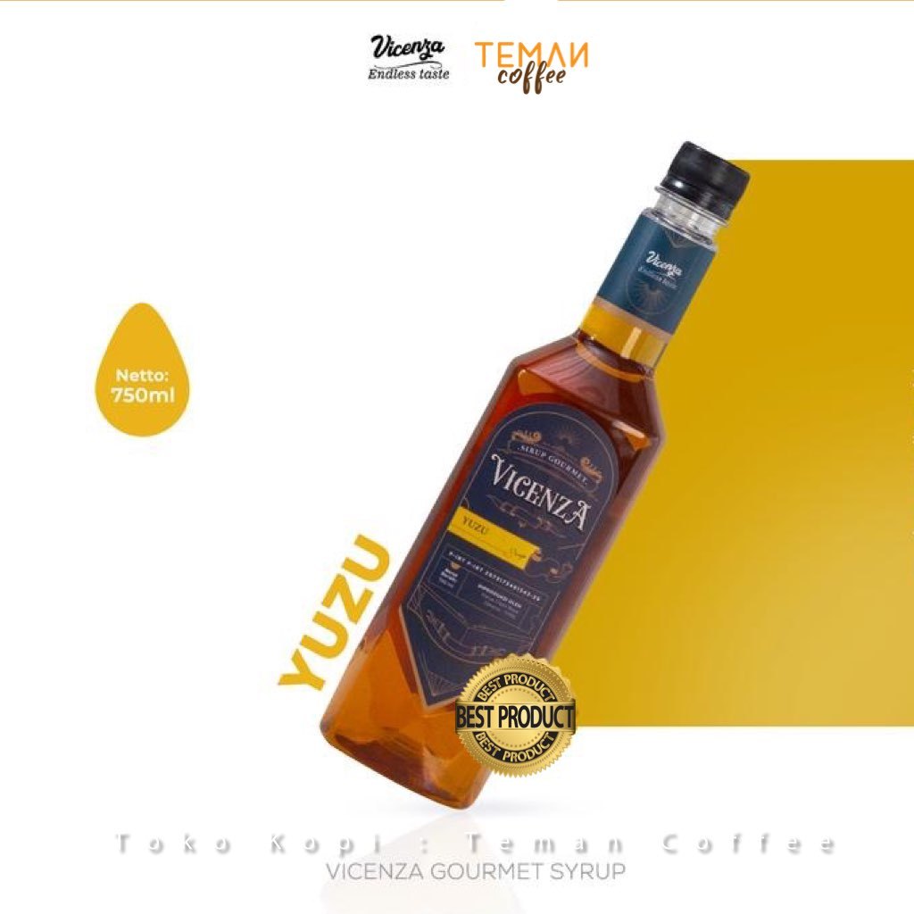 Jual Sirup Gourmet Vicenza 750ML Yuzu untuk Minuman | Shopee Indonesia