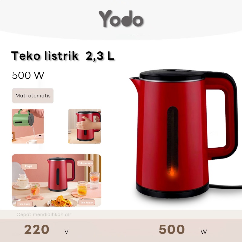 Jual Teko Listrik Stainless Steel 2.3L Kapasitas Besar Teko Air Panas ...