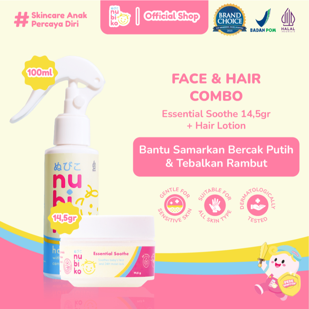 Jual Nubiko Face & Hair Essential Soothe 14,5gr Moisturizer Anak & Hair ...