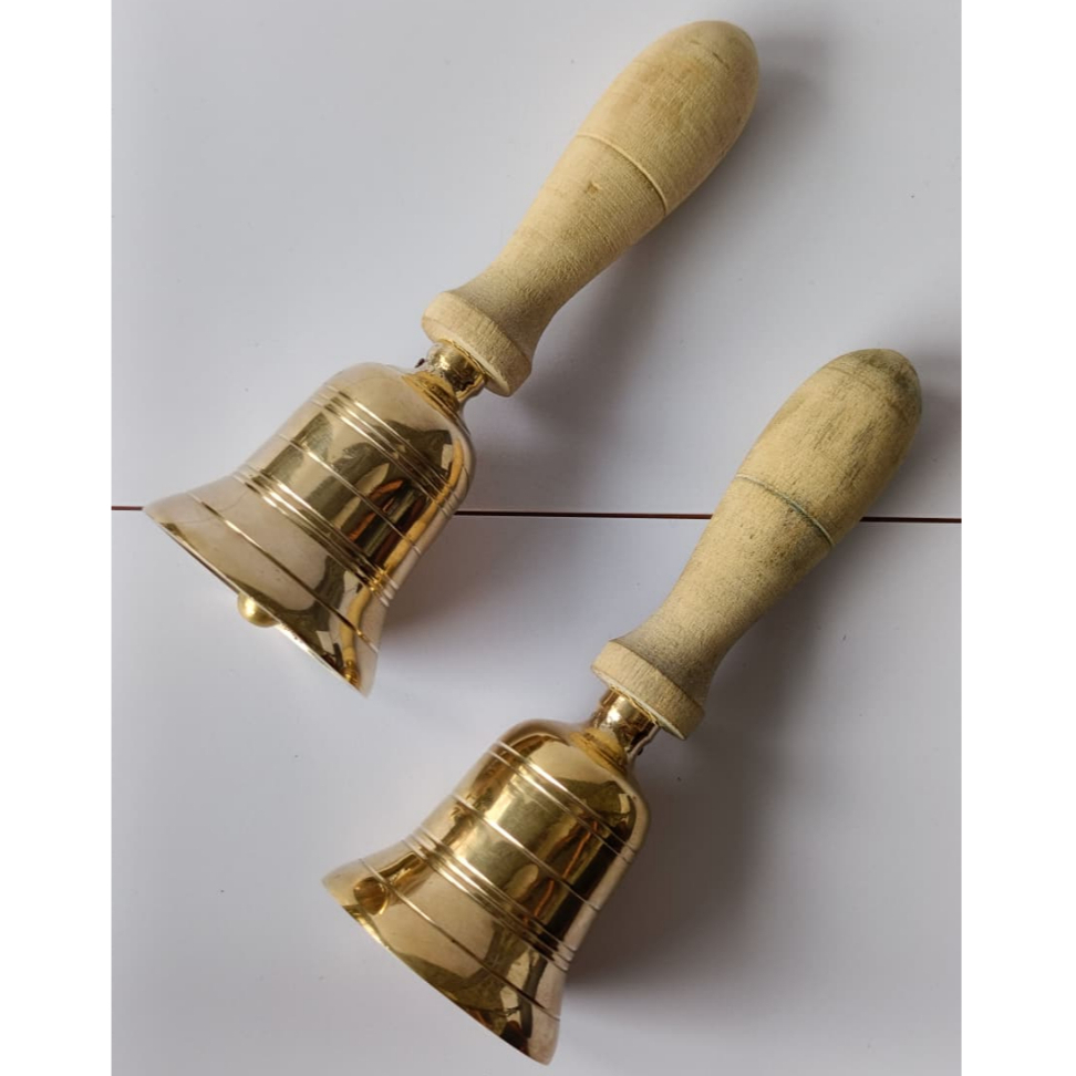 Jual Bel Lonceng Kuningan Serbaguna Lonceng Es Cream Tangkai Kayu ...