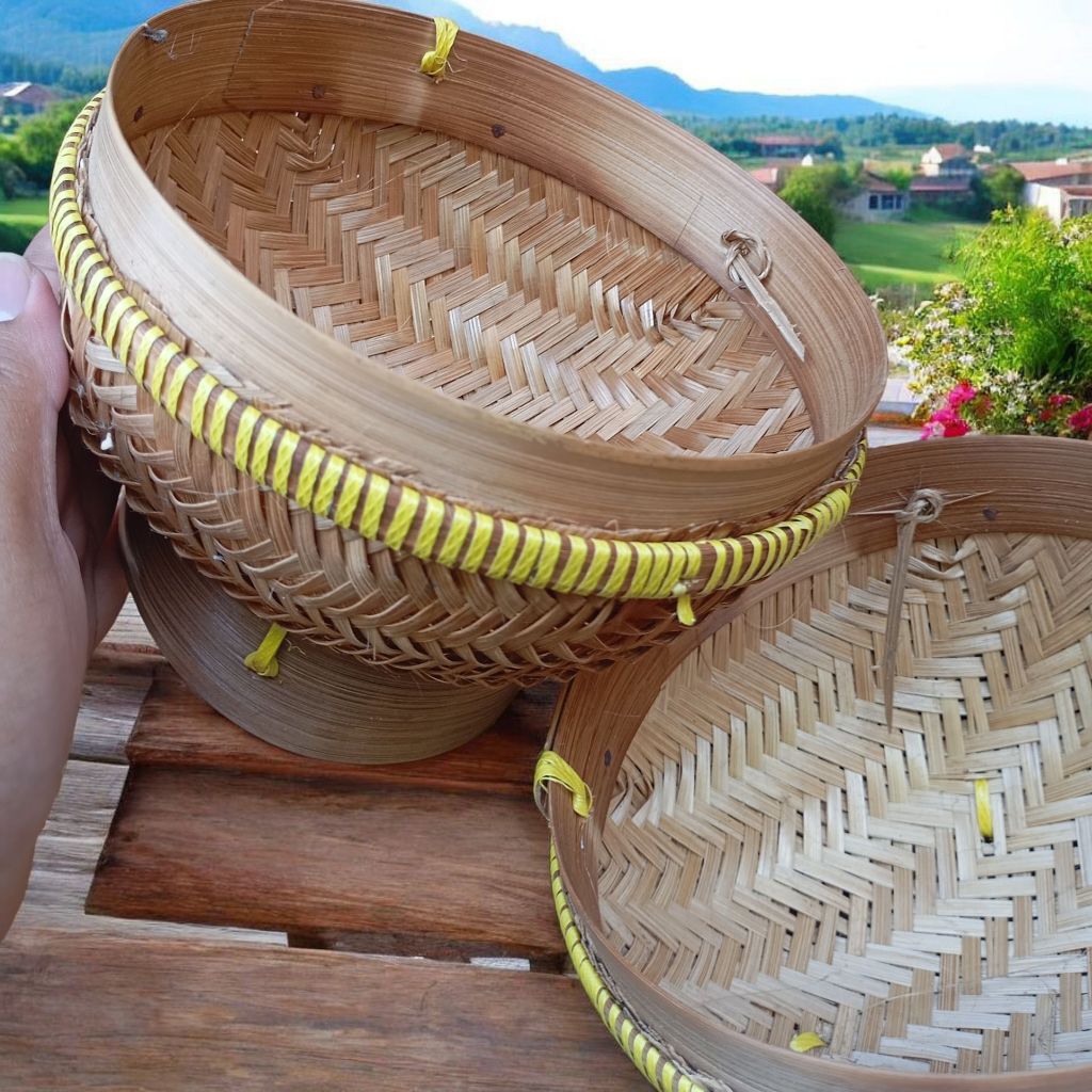 Jual Cething nasi dari anyaman bambu estetik tradisional jogja | Shopee ...