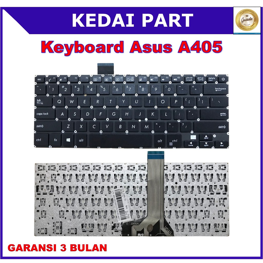 Jual KEYBOARD ASUS VIVOBOOK A405 X405 X405U X405UA X405UQ X405UR A405U ...
