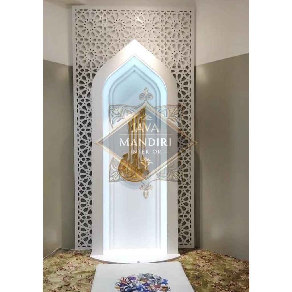 Jual Mihrab Masjid Minimalis Modern | Interior Mihrab Custom HPL ...