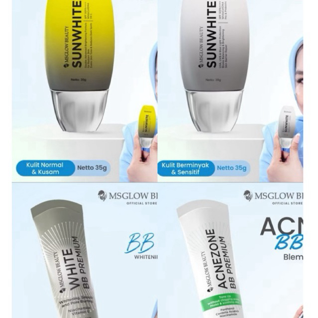 Jual Sun white sun glow ms glow bb cream premium ms glow | Shopee Indonesia