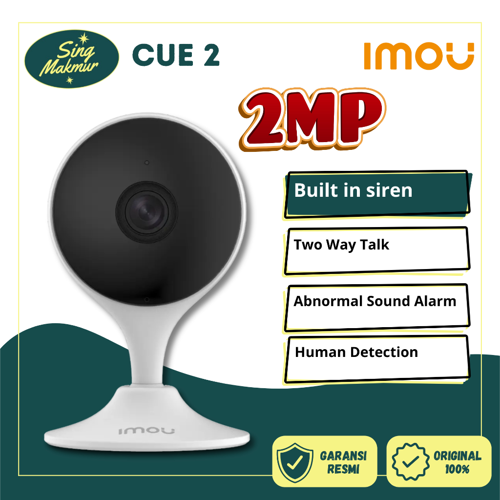 Jual IMOU Cue 2 Smart IP Camera CCTV Indoor | Night Vision | Two-Way ...
