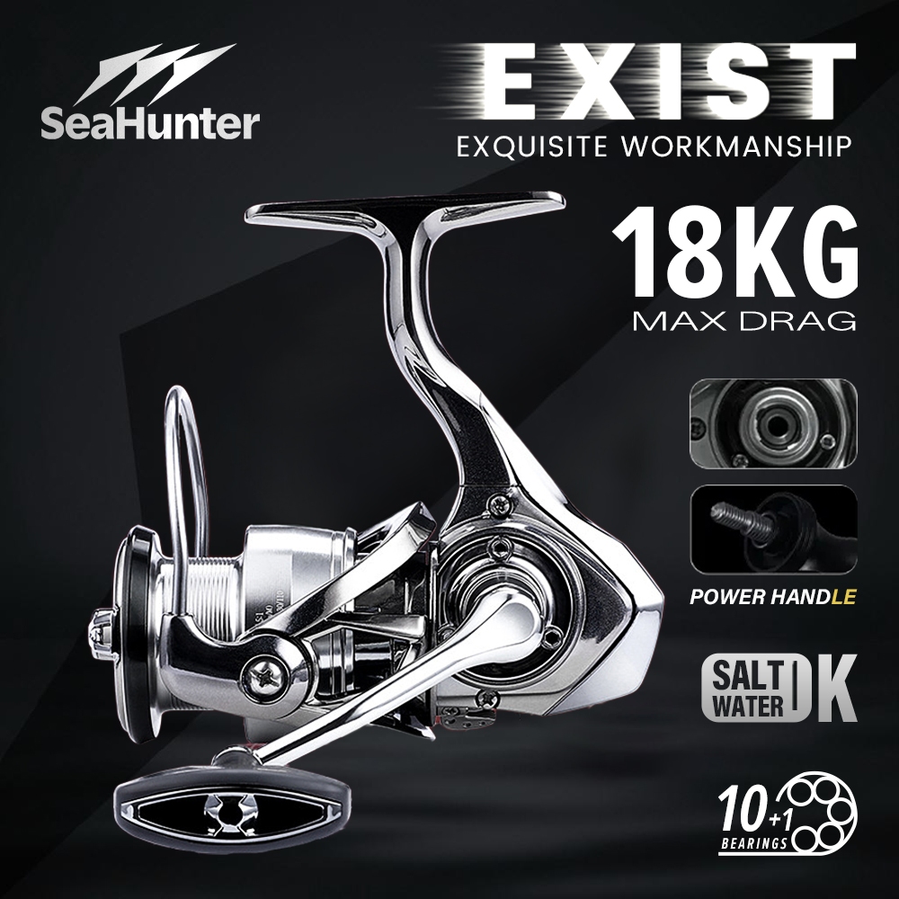 Jual [OFFICIAL] SeaHunter DW EXIST MAX Reel Spinning Power Handle Reel ...