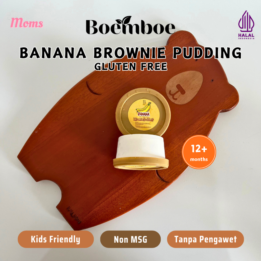 Jual Boemboe Banana Brownie Pudding Gluten Free, Healthy Frozen Food ...