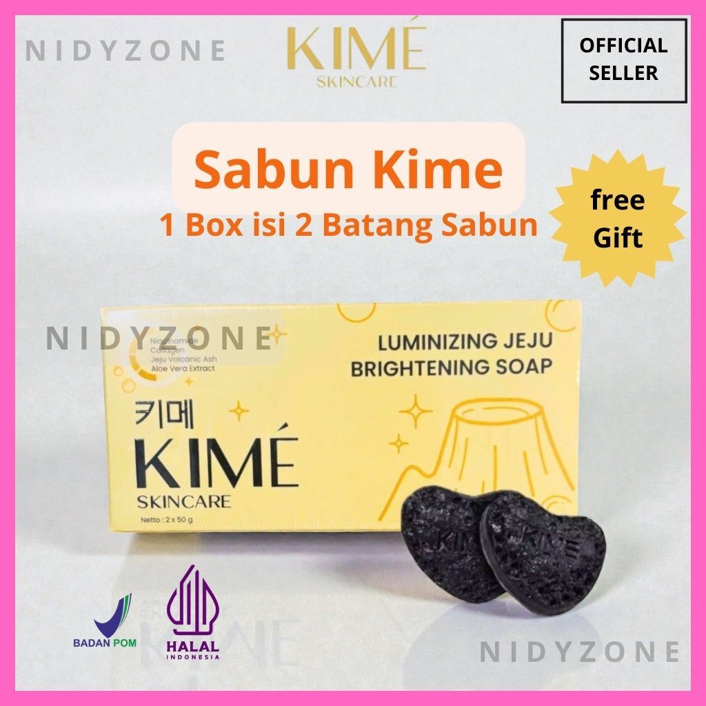 Jual KIME SABUN KECANTIKAN BPOM 1 BOX ISI 2 SABUN PENCERAH PEMUTIH ...