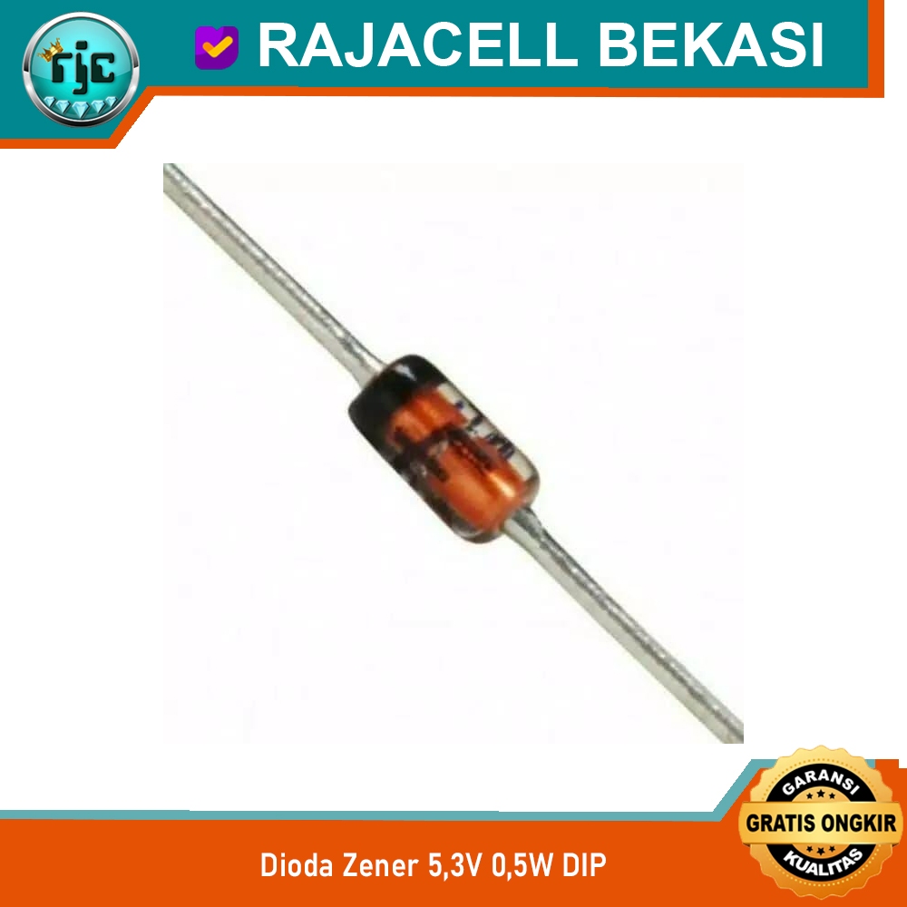 Jual Dioda Zener 0.5W DIP DO-35 Varian 5.3V 12V 36V 500mW BZX55C Zener ...