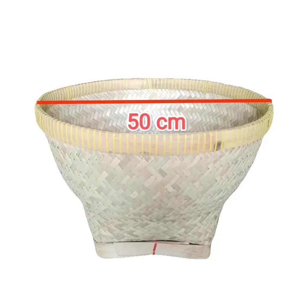 Jual Bakul Bambu JUMBO Anyaman Super 50 CM / Bakul Cuci Beras Nasi ...