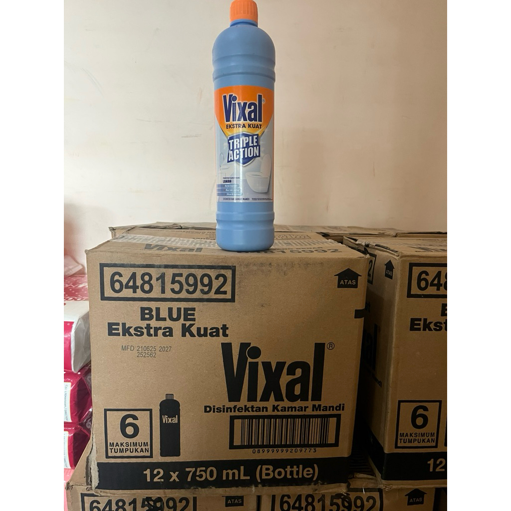 Jual vixal 1 karton isi 12 botol Cairan Pembersih Lantai Vixal 750ml ...