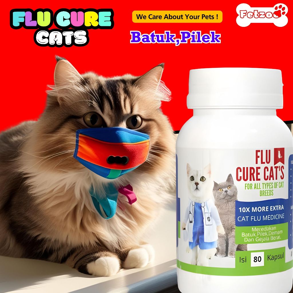 Jual Obat Kucing Flu Pilek Bersin Ingusan Meler Cat Kitten FETZOO ...