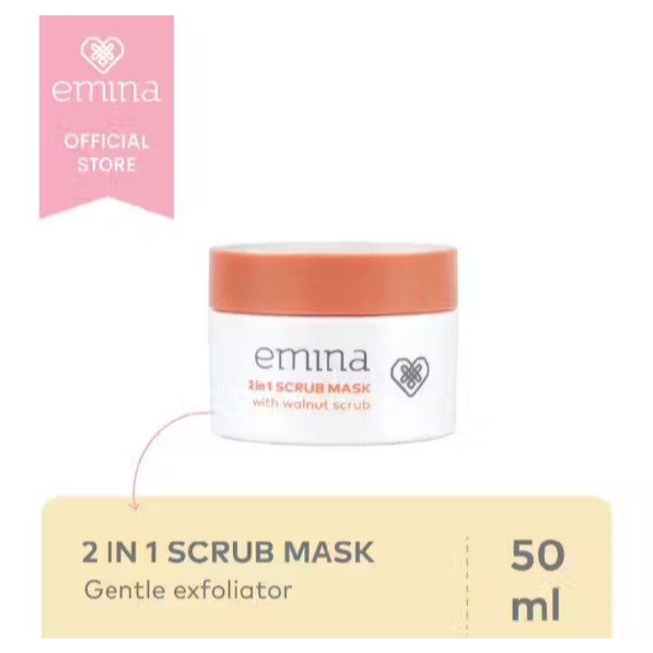 Jual Emina 2 in 1 Scrub Mask 50 ml | Shopee Indonesia