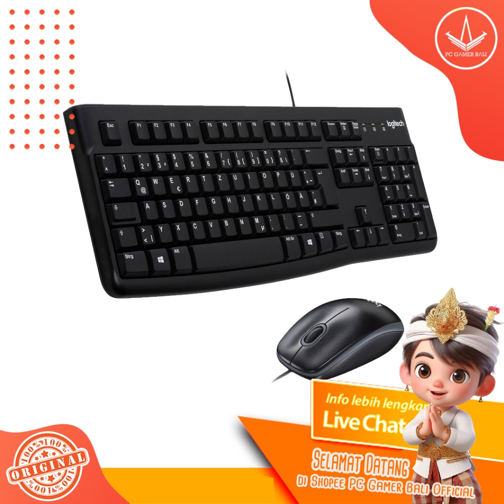 Jual Logitech MK120 Keyboard Mouse Combo | Shopee Indonesia