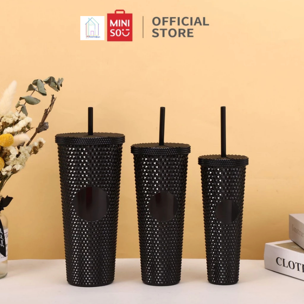 Jual ORIGINAL MINISO Botol Minum Motif Durian Diamond Drinking Cup ...