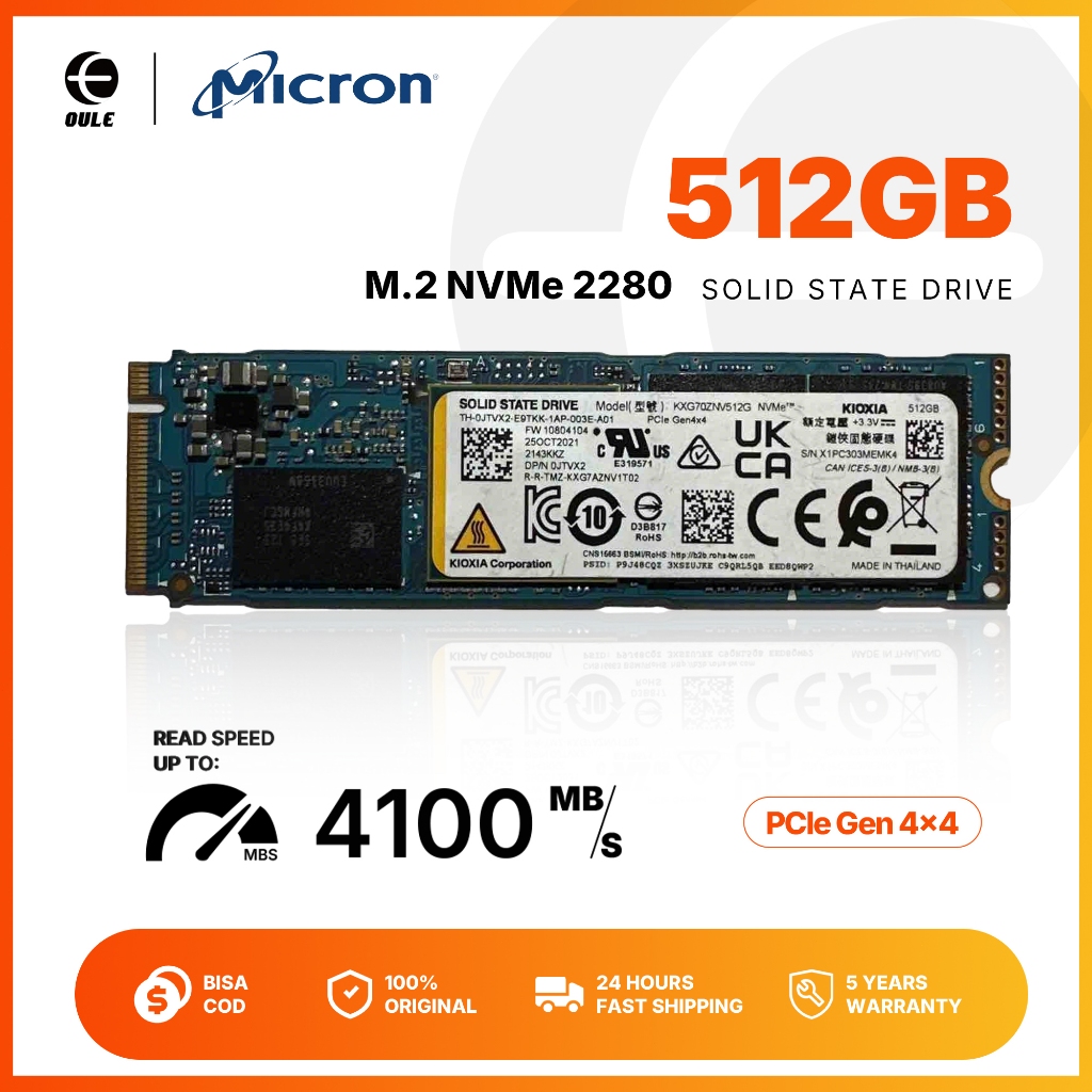 Jual MICRO SSD NVMe & M.2 PCIe Gen4×4 512GB ALL MERK SSD -UP TO 3500MB ...