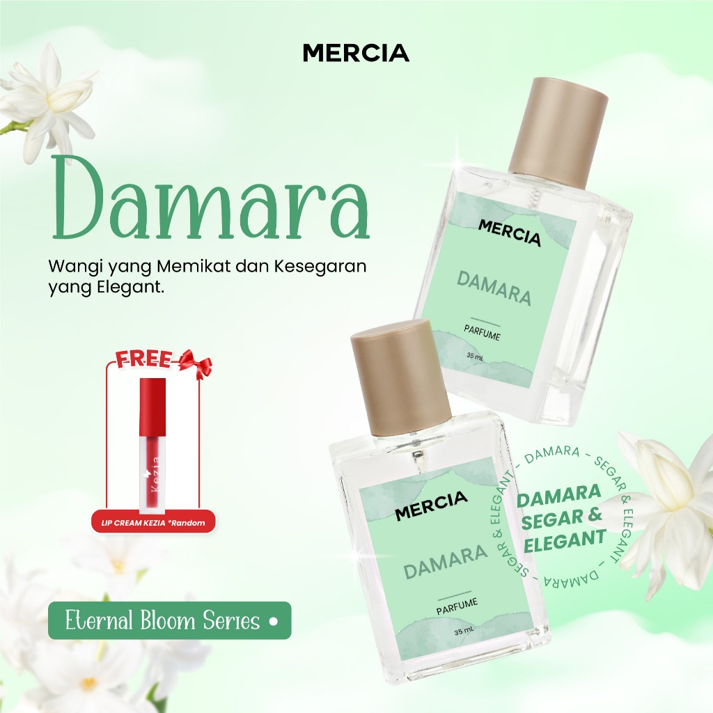 Jual MERCIA Eau De Parfum (EDP) - DAMARA 35 mL Perfume(FREE 1 LIPCREAM ...