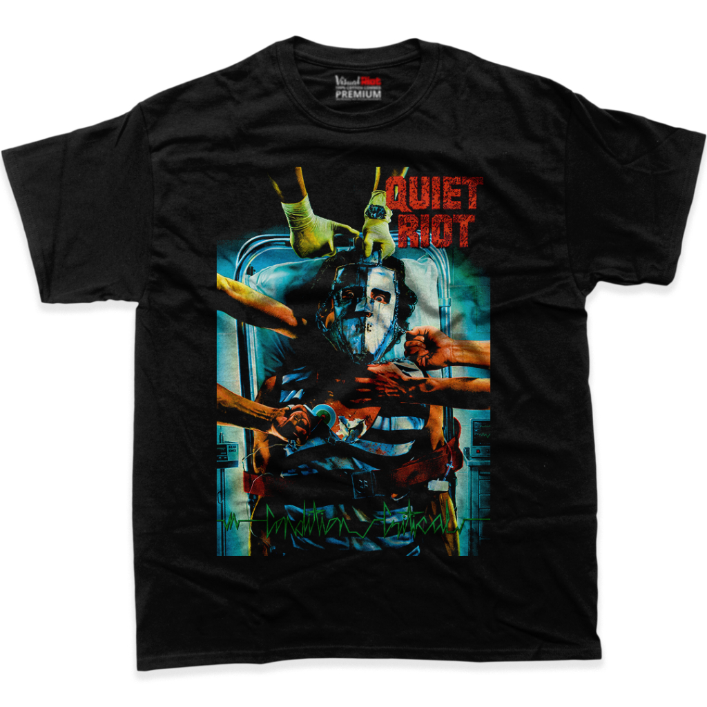 Jual Visual Riot Kaos Band Metal Quiet Riot - Cotton 20s HEAVYWEIGHT ...