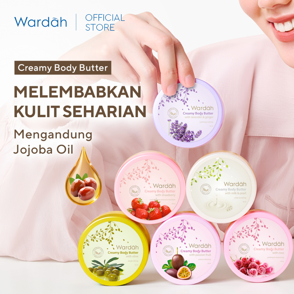 Jual Wardah Creamy Body Butter 50 ml - Membantu melembabkan dan ...