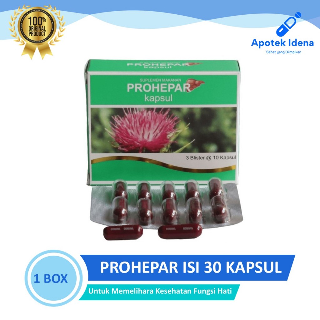 Jual PROHEPAR Kapsul Isi 30 Kapsul (PERBOX) - suplemen untuk kesehatan ...
