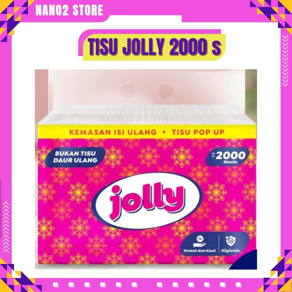 Jual Tisu Jolly 2000 Sheets Refill | Tisu Pop Up Isi Banyak, Lembut ...