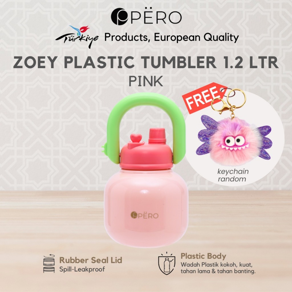 Jual [Promo Best Deal] Pero Zoey Tumbler 1182ML Plastic Bottle and ...