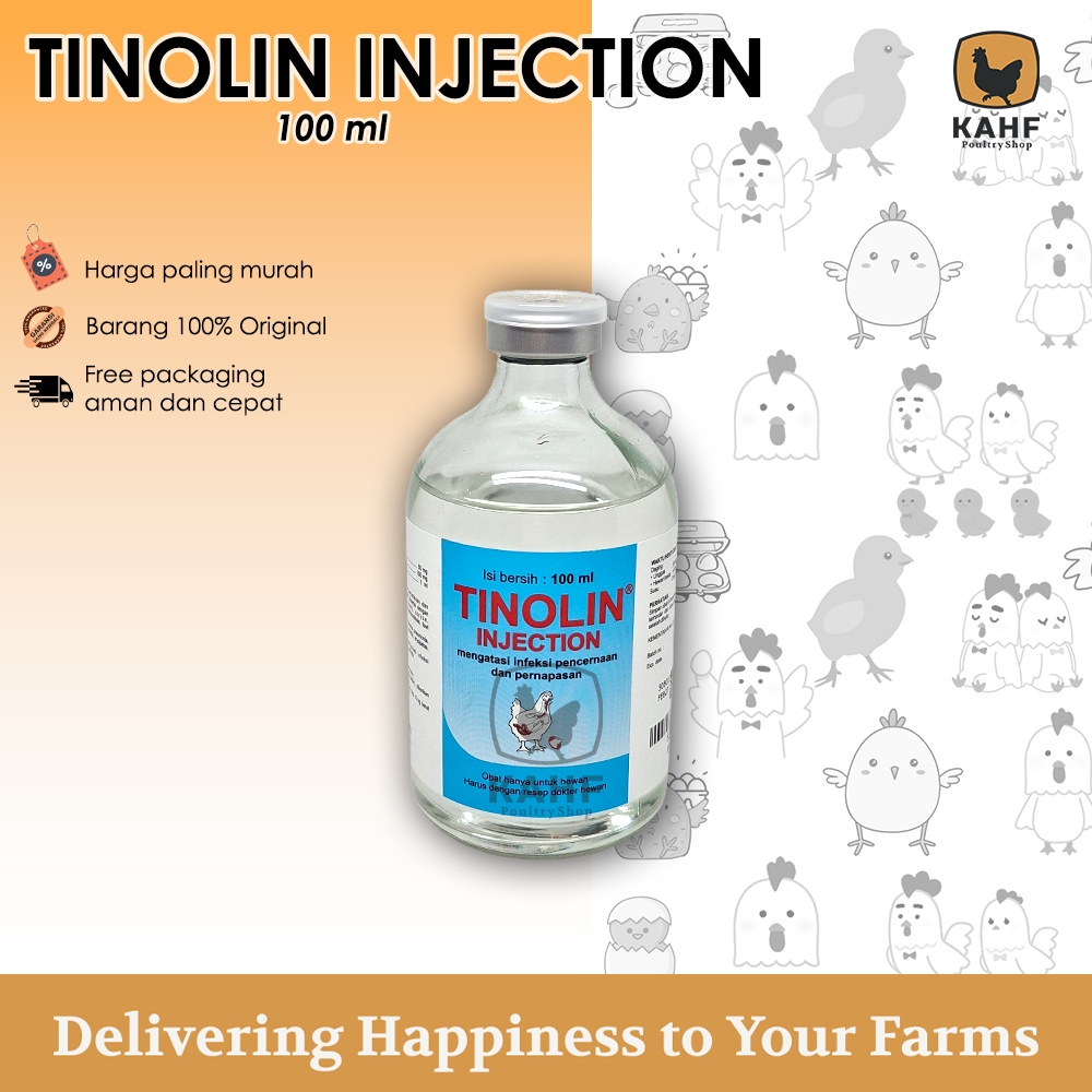 Jual Tinolin 100 ml Obat Injeksi Pernapasan dan Pencernaan pada Hewan ...