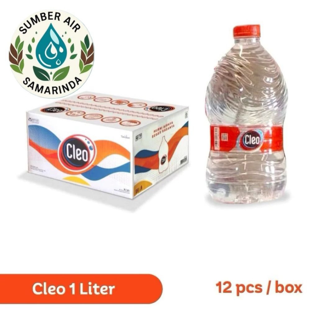 Jual Cleo Galon 1 Liter Dus isi 12 Galon | Shopee Indonesia
